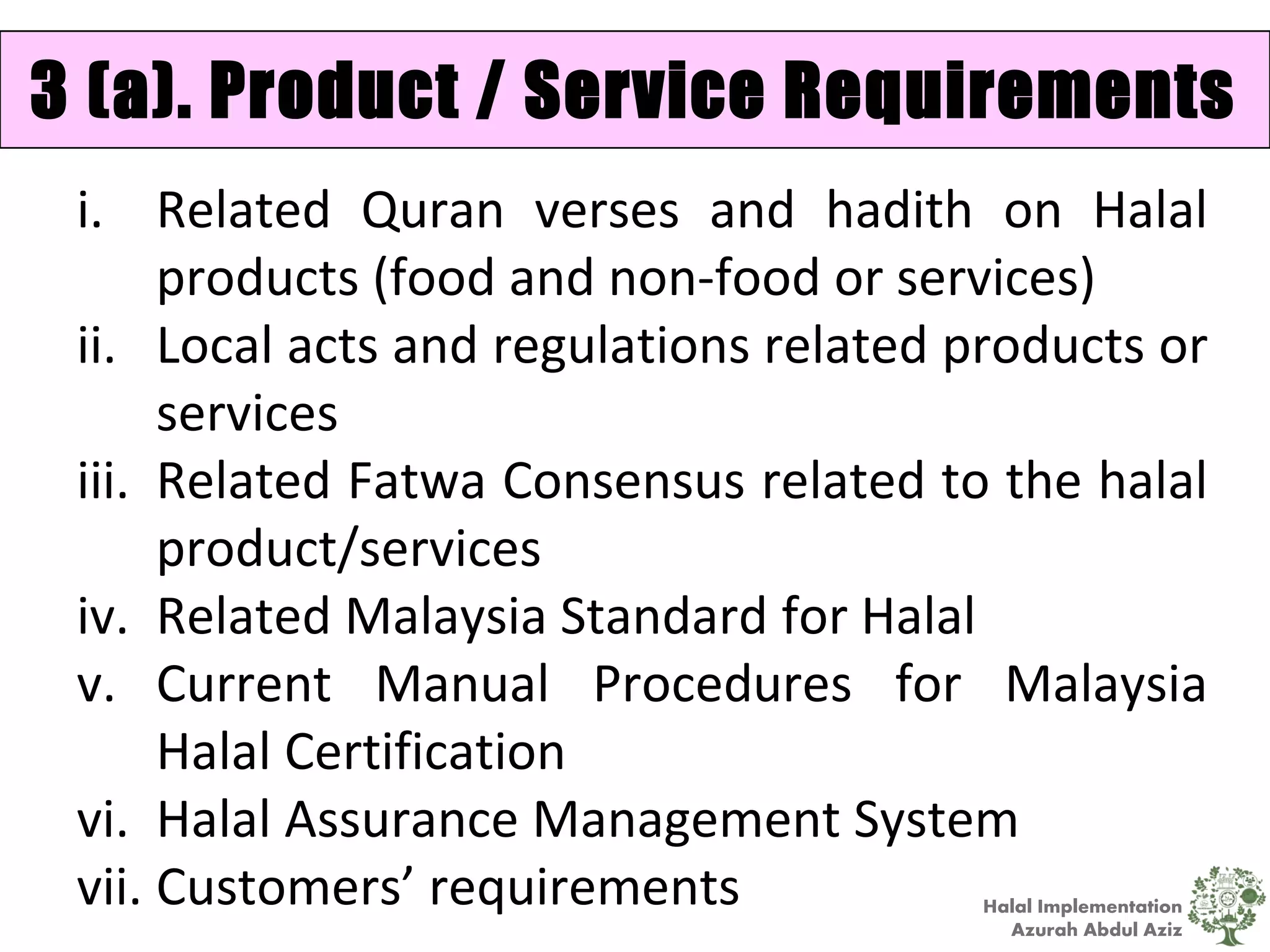 HALAL ASSURANCE MANAGEMENT SYSTEM -HAS | PDF