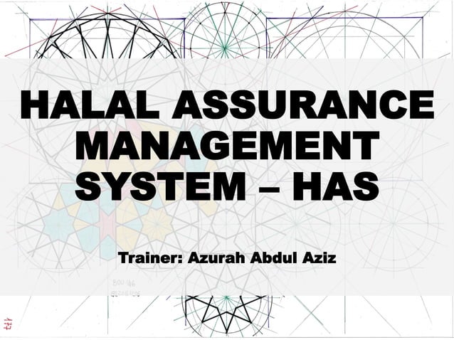 HALAL ASSURANCE MANAGEMENT SYSTEM -HAS | PDF