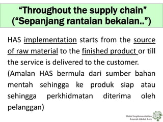 HALAL ASSURANCE MANAGEMENT SYSTEM -HAS | PDF