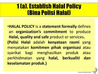 HALAL ASSURANCE MANAGEMENT SYSTEM -HAS | PDF