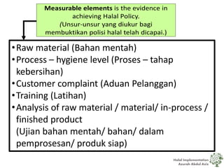 HALAL ASSURANCE MANAGEMENT SYSTEM -HAS | PDF