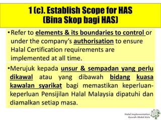 HALAL ASSURANCE MANAGEMENT SYSTEM -HAS | PDF