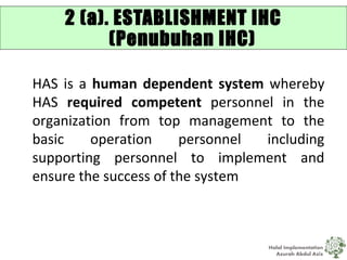 HALAL ASSURANCE MANAGEMENT SYSTEM -HAS | PDF