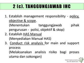 HALAL ASSURANCE MANAGEMENT SYSTEM -HAS | PDF