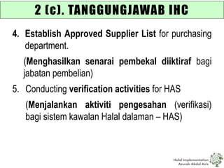 HALAL ASSURANCE MANAGEMENT SYSTEM -HAS | PDF
