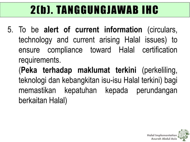 HALAL ASSURANCE MANAGEMENT SYSTEM -HAS | PDF