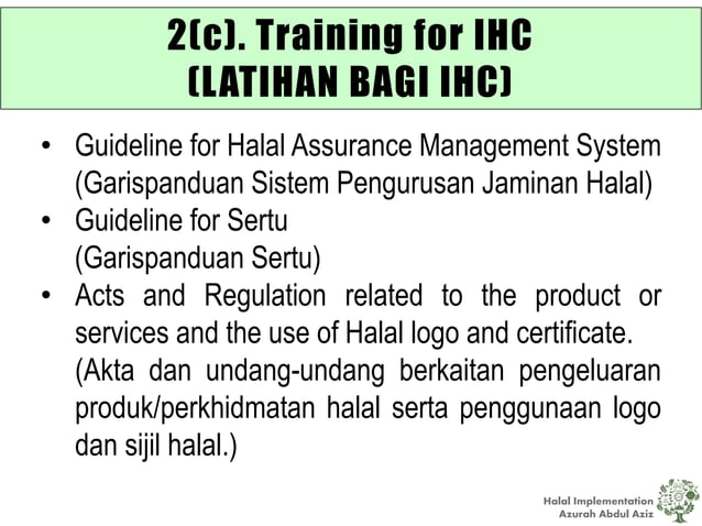 HALAL ASSURANCE MANAGEMENT SYSTEM -HAS | PDF