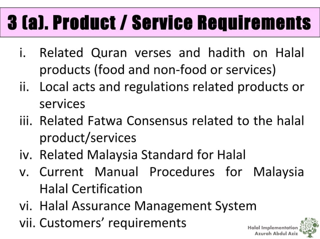HALAL ASSURANCE MANAGEMENT SYSTEM -HAS | PDF