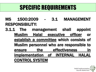 HALAL ASSURANCE MANAGEMENT SYSTEM -HAS | PDF