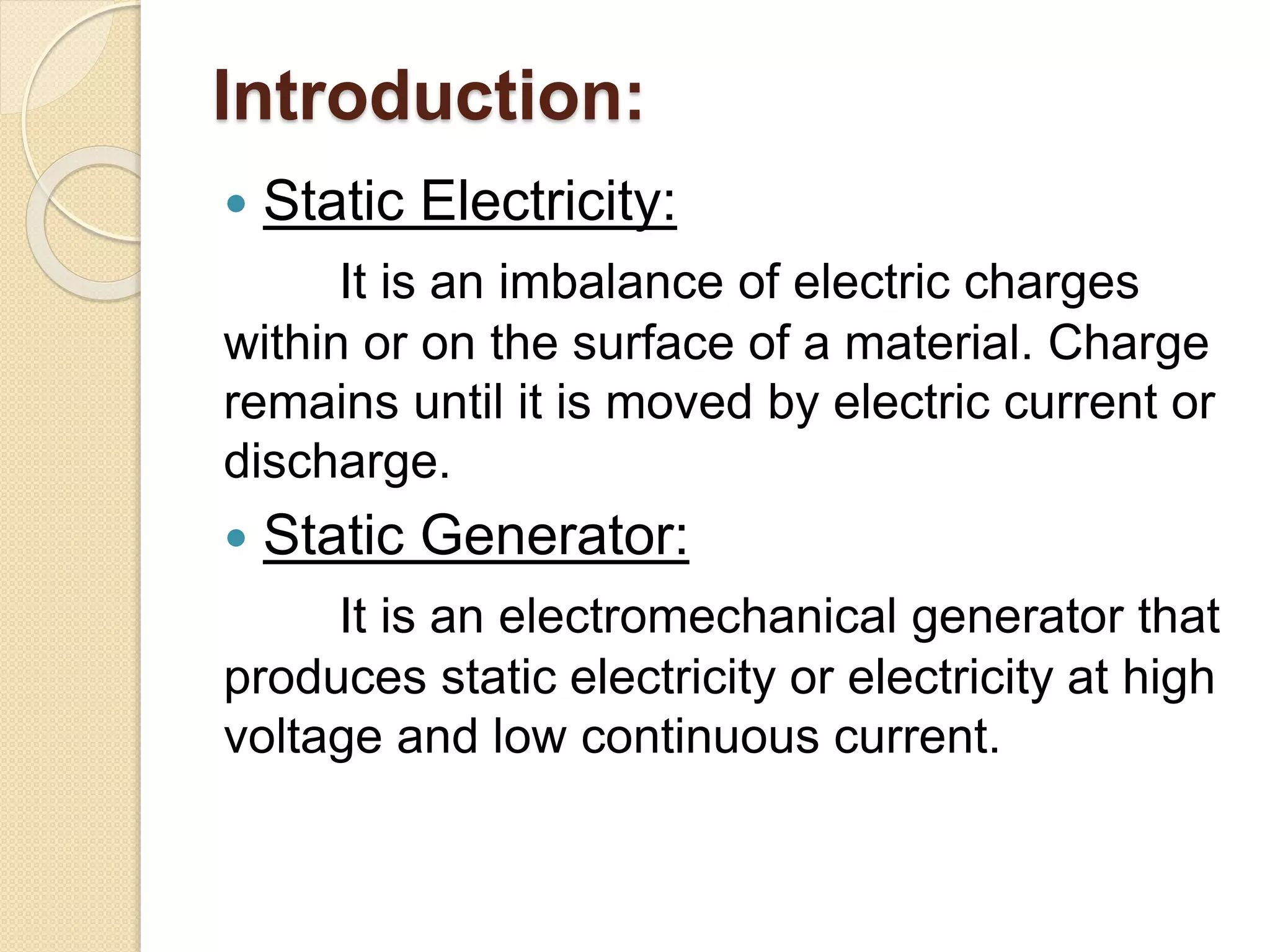 Static Generator | PPT | Free Download