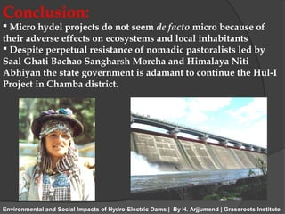 Environmental and Social Impacts of Hydro-Electric Dams in Chamba ...
