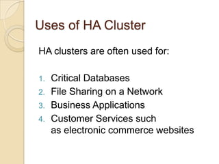 HA, SRX Cluster & Redundancy Groups | PPTX | Operating Systems ...