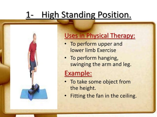 Use Of Fundamental & Derived Position. | PPTX | Physical Therapy | Wellness