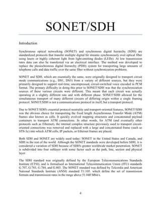 SONET/SDH in CCN | PDF