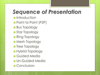 Network topology and media presentation | PPT