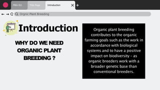Organic Plant Breeding | PPTX