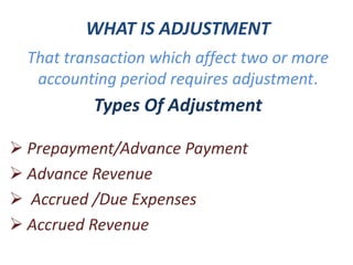 Adjustment Accounts | PPTX