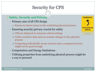 Cyber Physical System: Architecture, Applications and Research ...