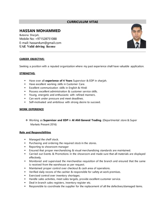 Hassan cv | PDF