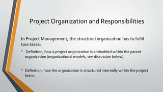 Project Organizations | PPT