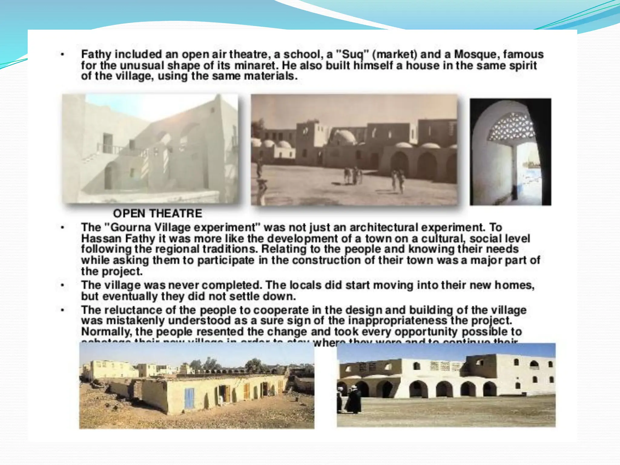 Hassan fathy Egyptian Architect .Presentation | PDF