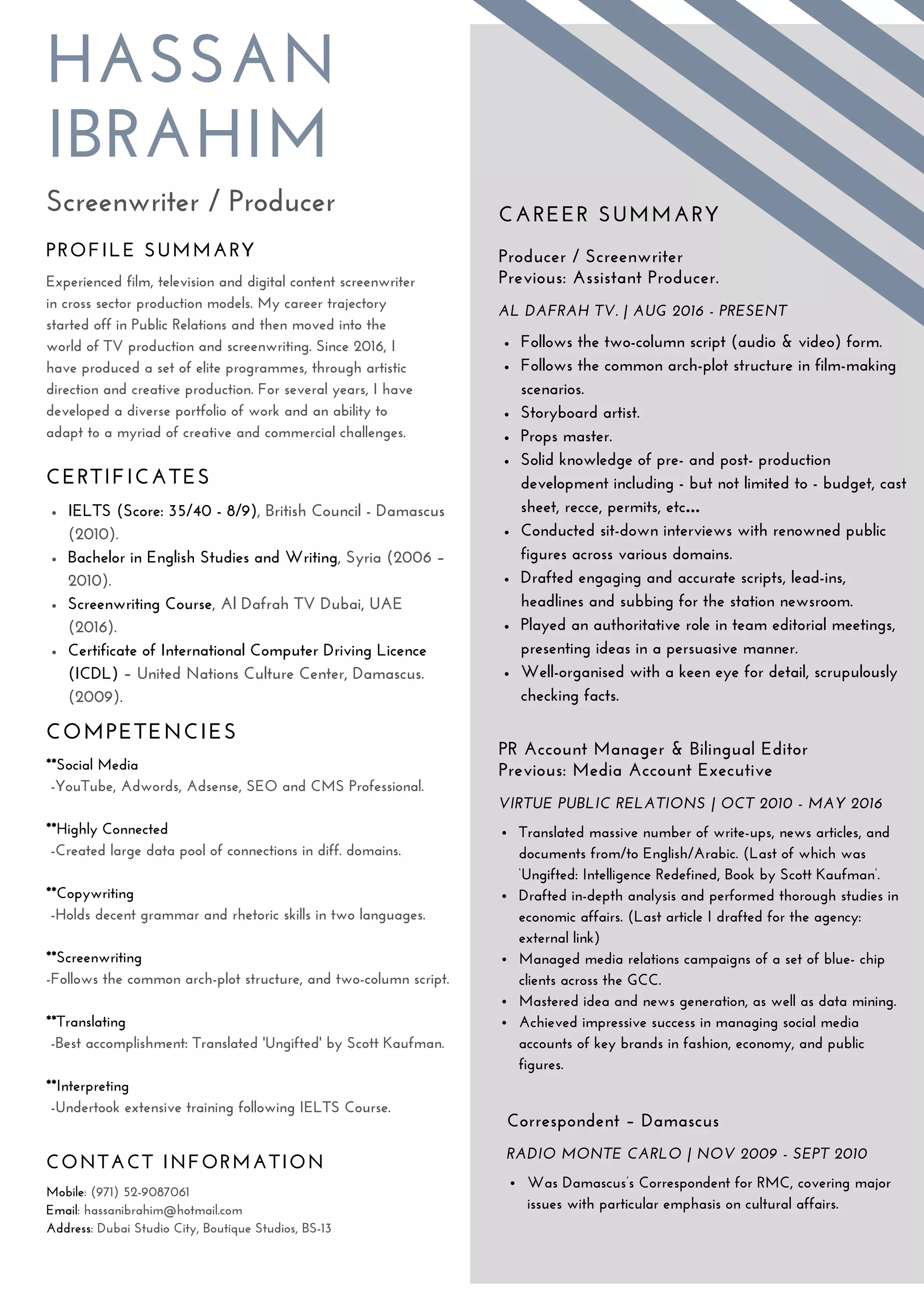 Hassan Ibrahim Resume | PDF