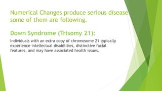 Structural and numerical variations in chromosomes and their ...