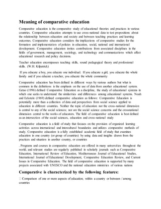 Concept of Comparative education. | DOCX