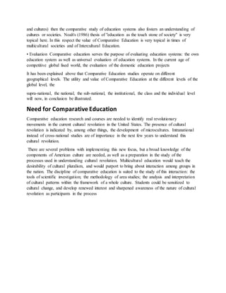 Concept of Comparative education. | DOCX