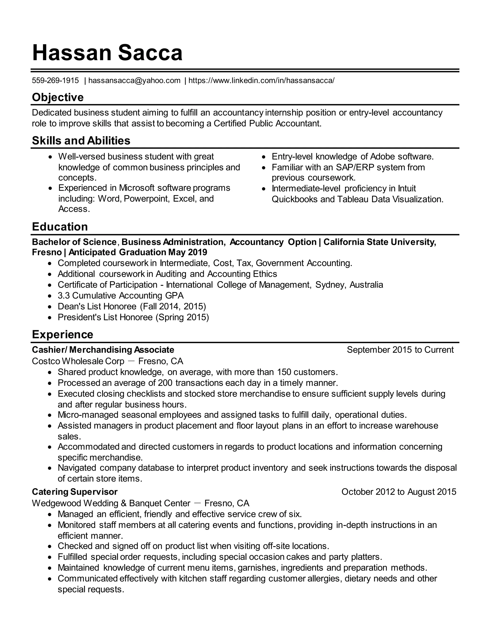 Hassan Sacca Resume | DOCX