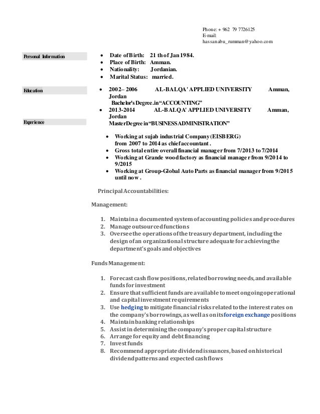 Hassans Resume