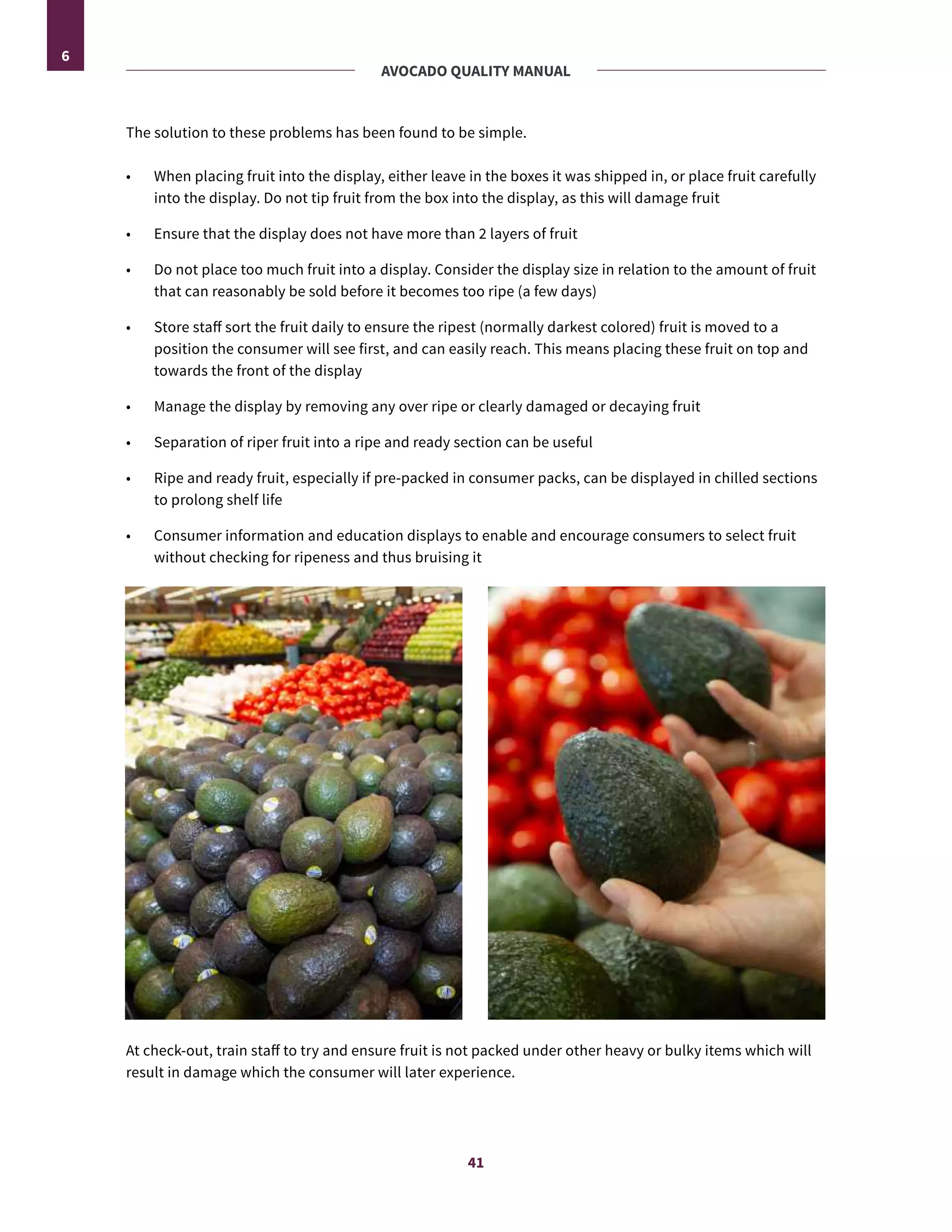 Avocado Quality Manual - Manual de calidad de aguacate hass - HAB | PDF