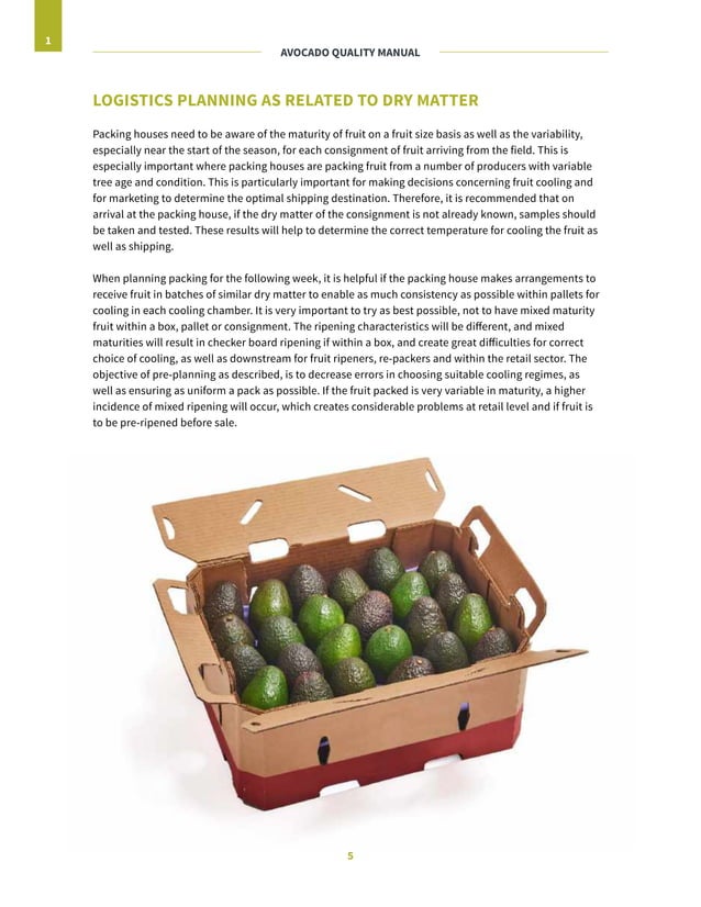 Avocado Quality Manual - Manual de calidad de aguacate hass - HAB | PDF ...