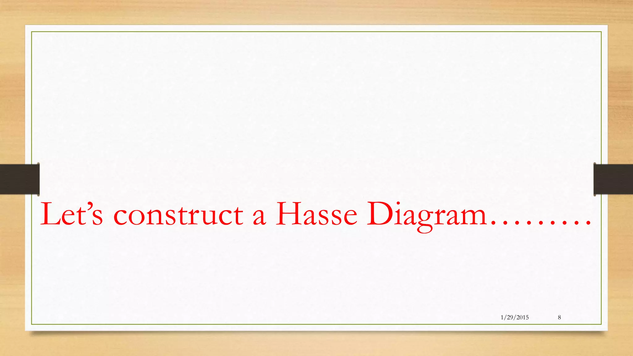Hasse diagram | PPTX