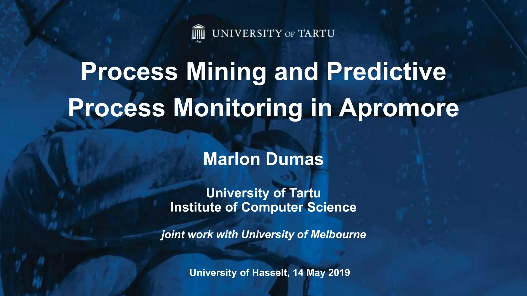 Process Mining and Predictive Process Monitoring in Apromore | PPTX | Databases | Computer ...