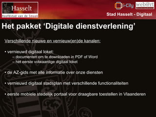 Hasselt Digitaal Platform | PPT