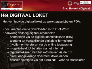 Hasselt Digitaal Platform | PPT