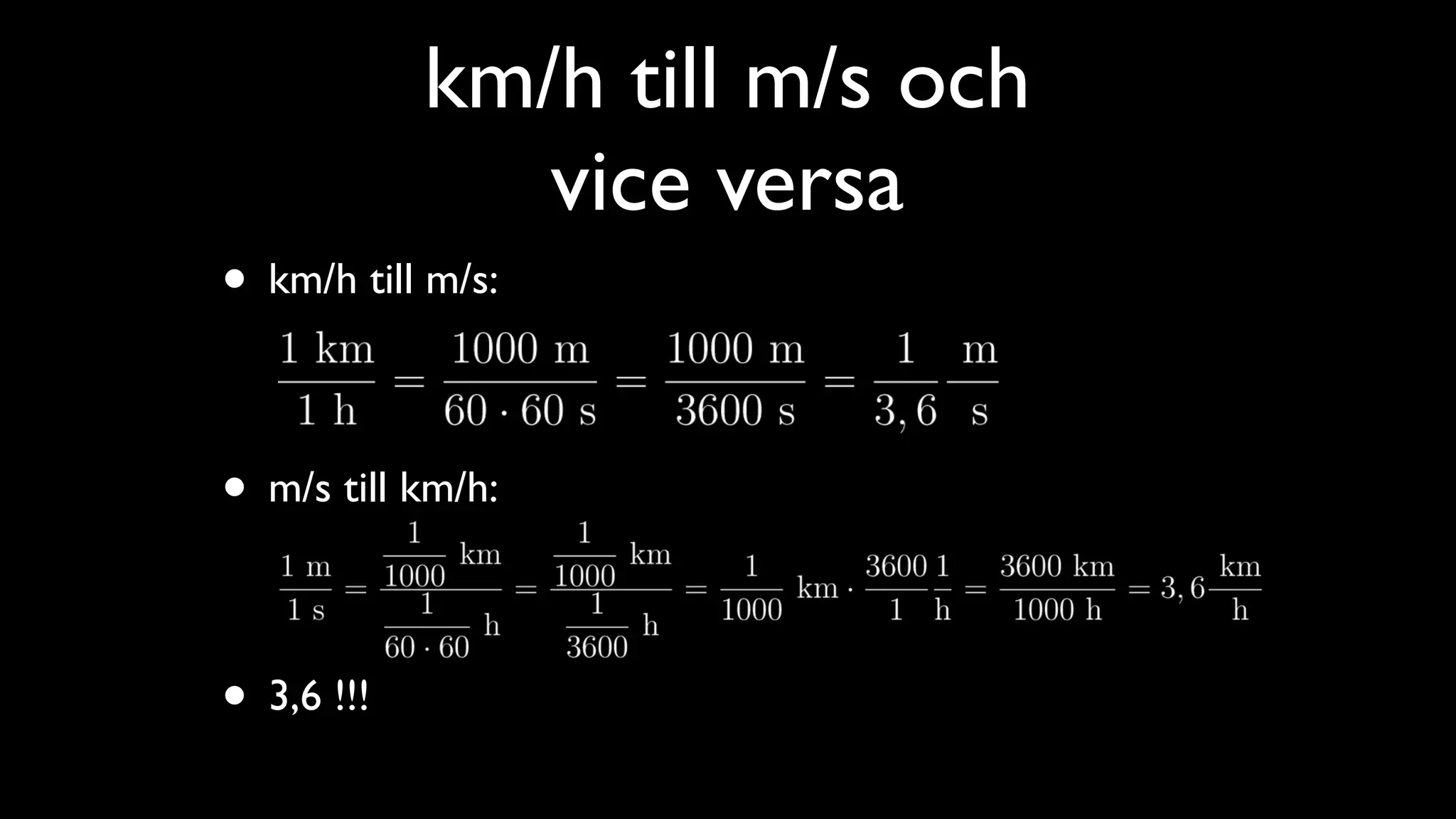 Hastighet och acceleration | PPT