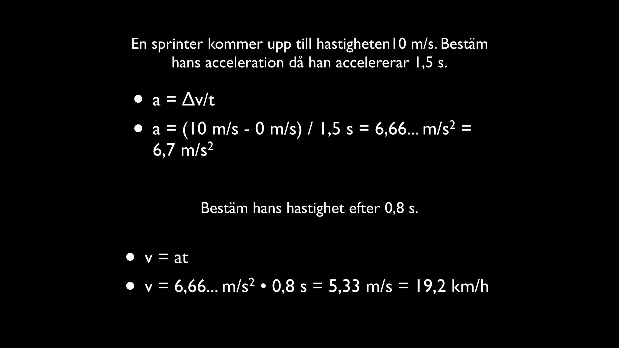 Hastighet och acceleration | PPT