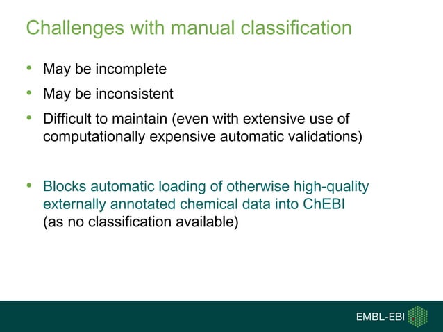 Pipeline For Automated Structure Based Classification In The Chebi