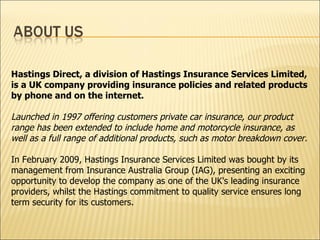 Hastings Training Pack For Agents | PPT