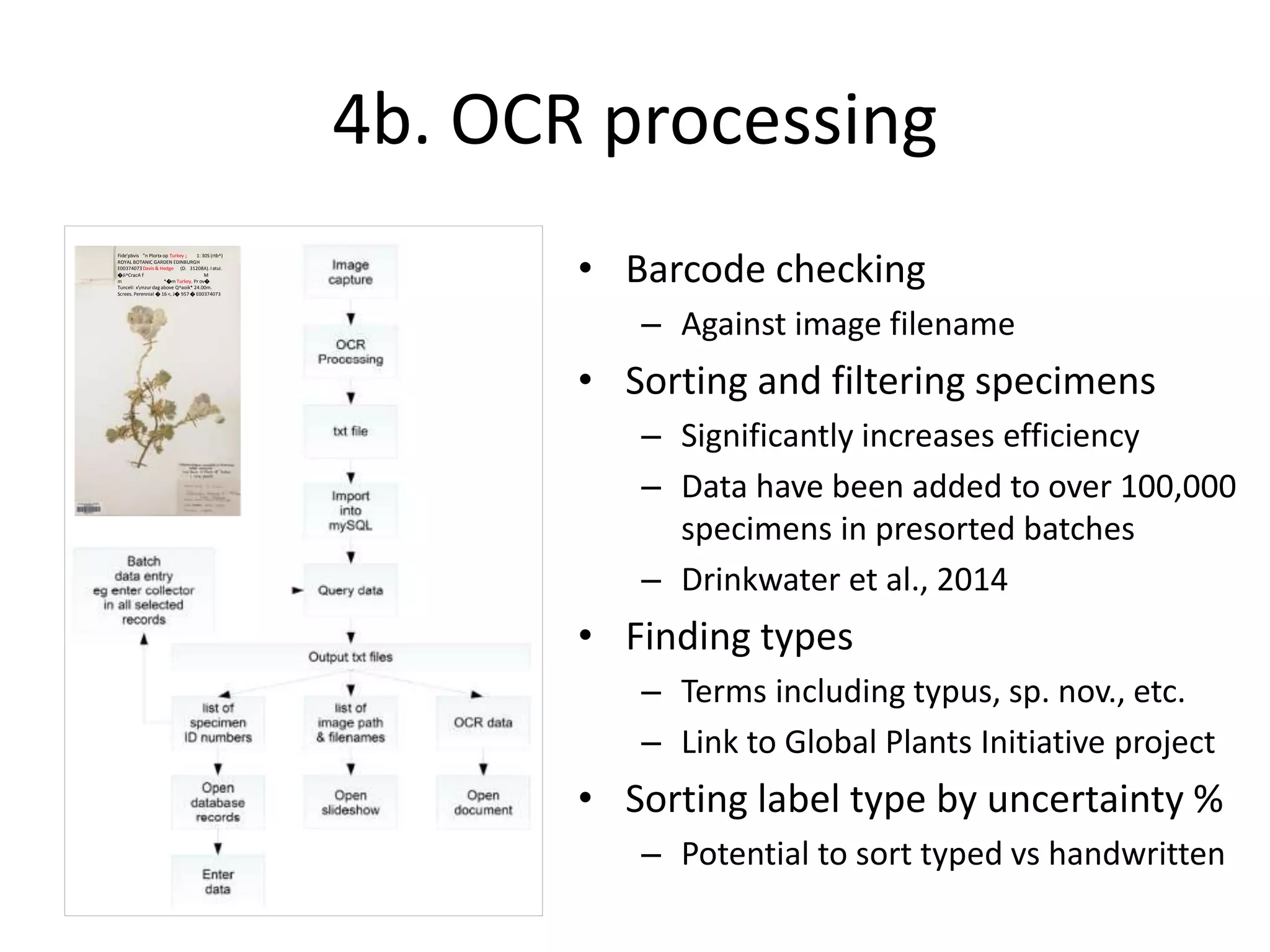 Incorporating OCR into a digitisation and curation workflow | PPT