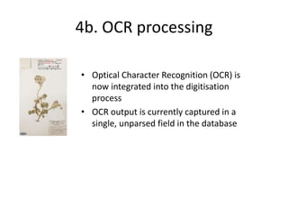 Incorporating OCR into a digitisation and curation workflow | PPT