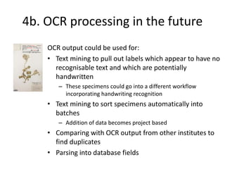 Incorporating OCR into a digitisation and curation workflow | PPT