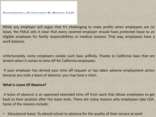 Has your employer denied you a leave of absence (loa) | PPTX | Legal ...