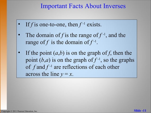 Inverses & One-to-One | PPT