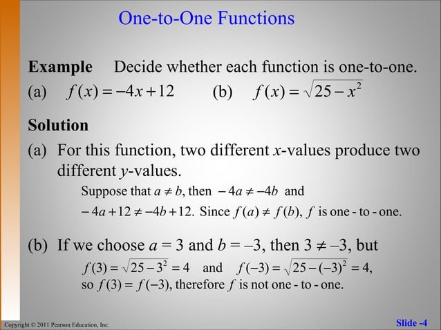 Inverses & One-to-One | PPT