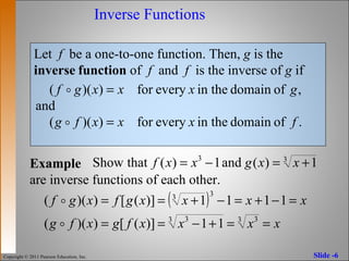 Inverses & One-to-One | PPT