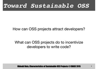 Characteristics of Sustainable OSS Projects: A Theoretical and Empirical Study | PDF
