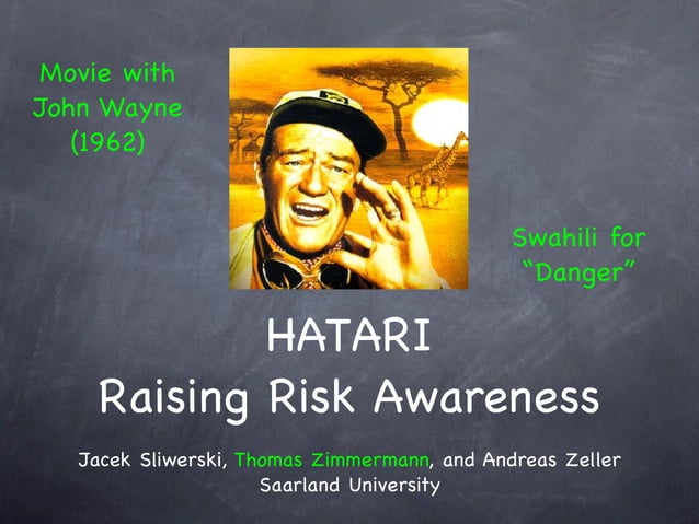 HATARI: Raising Risk Awareness | PPT